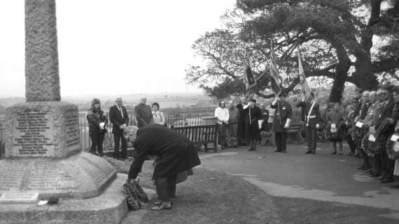 The first remembrance ceremony in Ross-on-Wye | rossgazette.com