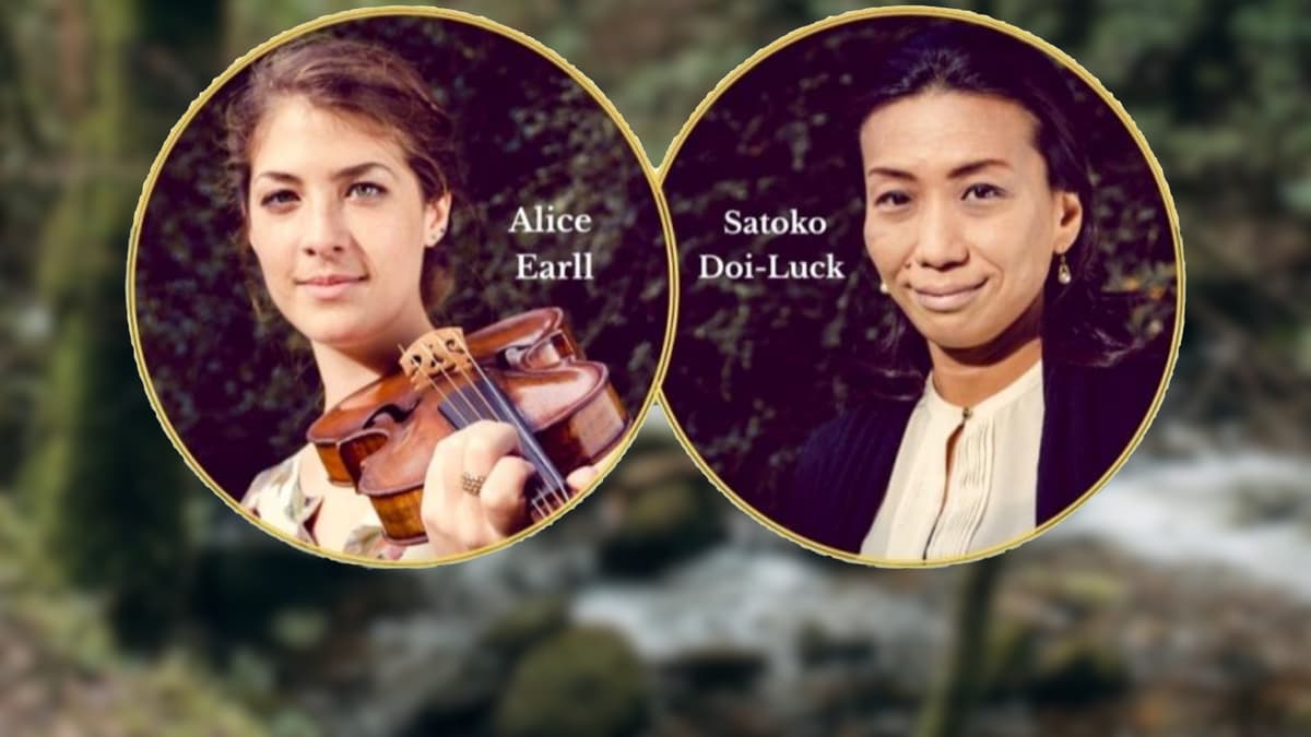 Local violinist Alice Earll and keyboard specialist Satoko Doi-Luck are ...