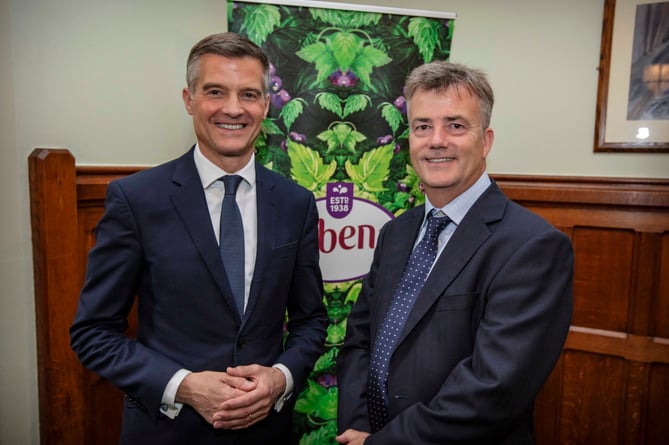 Newent fruit grower Edward Keene and Forest MP Mark Harper head to ...