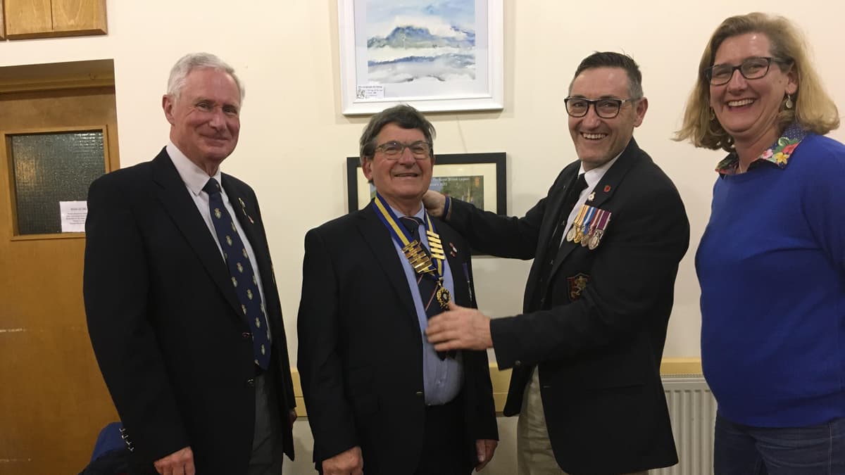'Sterling' Rob hand over reins of Longhope Royal British Legion to Vice ...